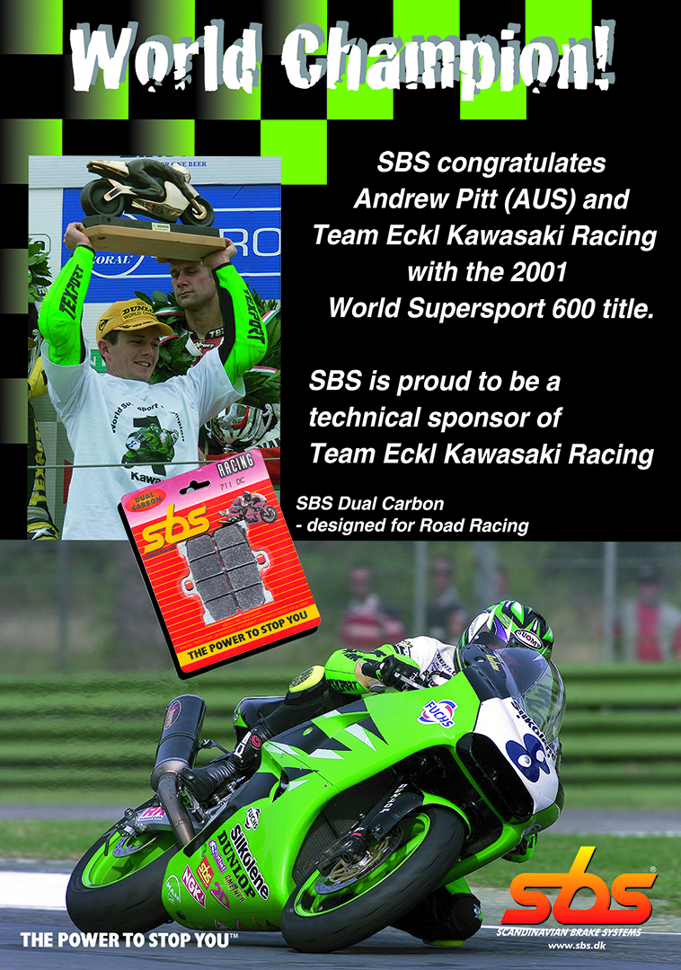 SBS Racing brake pads - stopping power to two-wheeled bikes